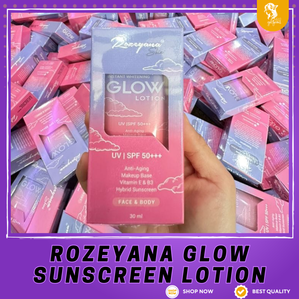 📌CONFIRM 💯% ORIGINAL & READY STOCK 🔵 ROZYANA SUNSCREEN GLOW | Shopee ...
