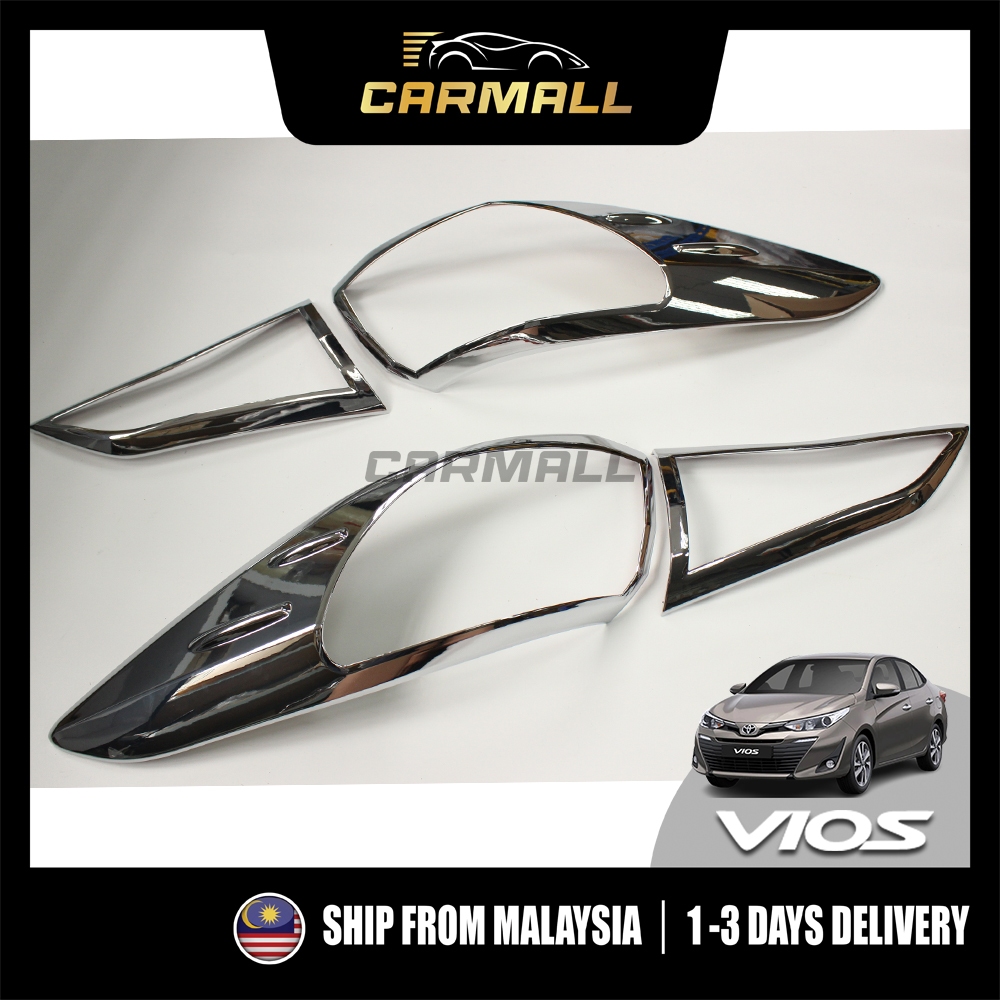 Toyota Vios NSP151 Tail Lamp Chrome Cover Rear Lamp Chrome Garnish ...