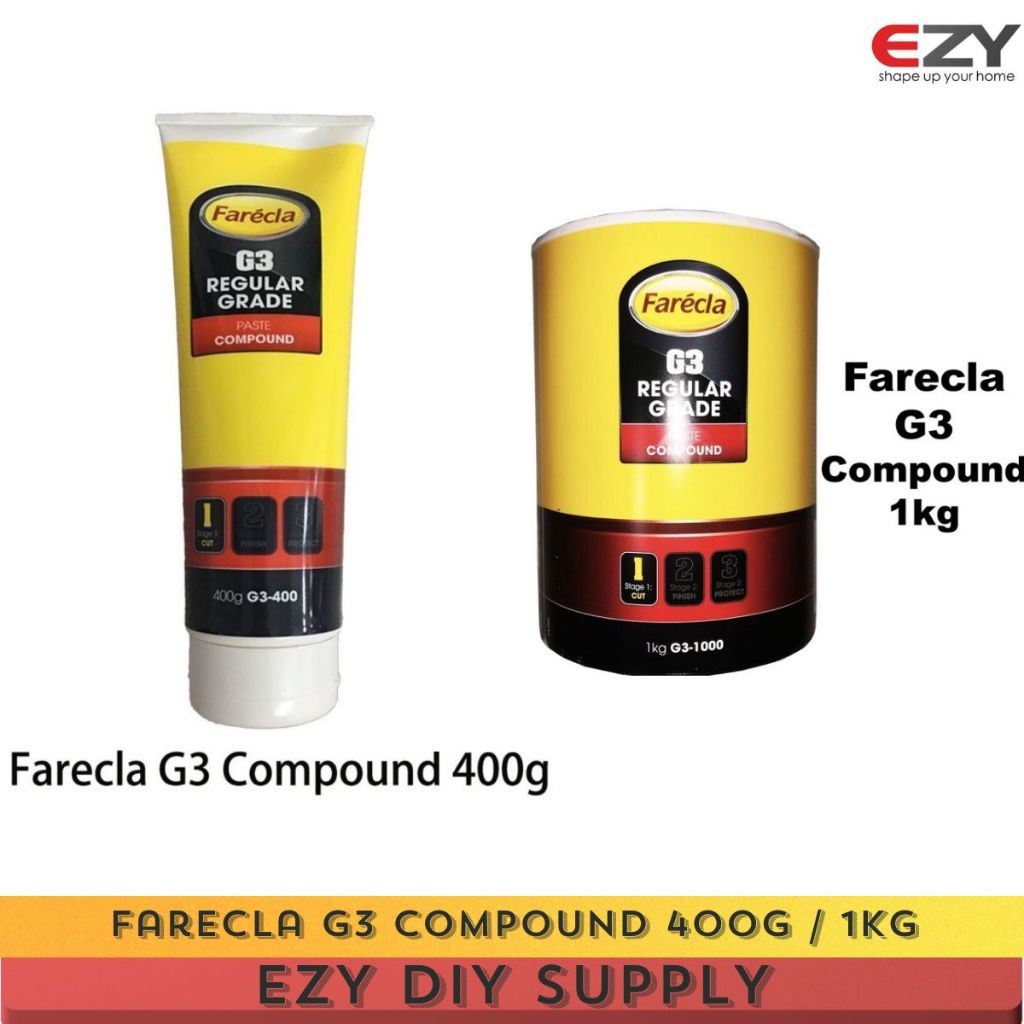 FARECLA G3 REGULAR GRADE RUBBING COMPOUND / POLISHING WAX / CAR CARE ...