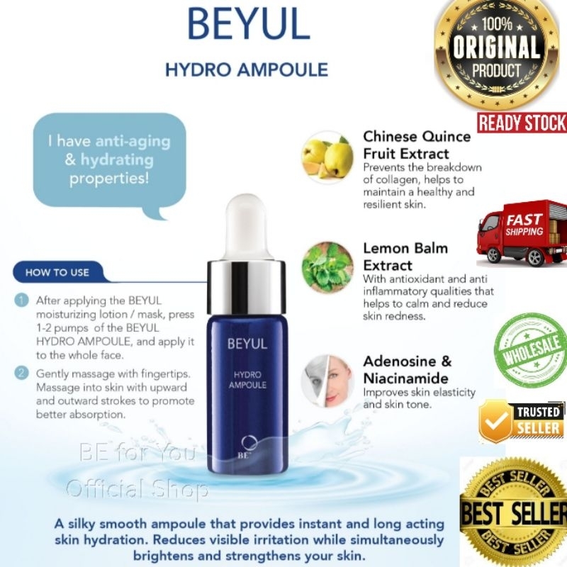 [ READY STOCKS ] BEYUL HYDRO AMPOULE (1 Bottles = 10ml) 100% ORIGINAL ...