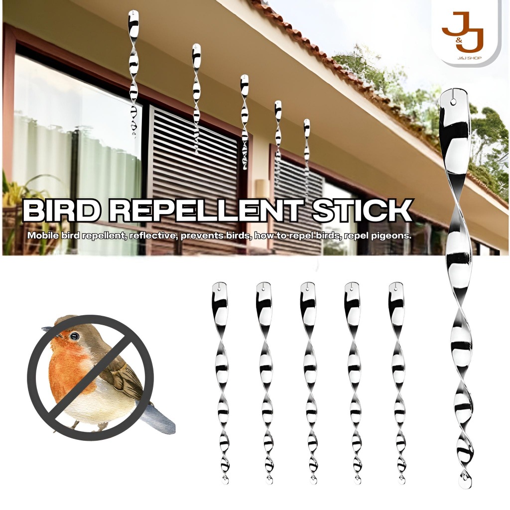 Bird Repeller Rotating Rod Deterrent Control Device Reflective Wind ...