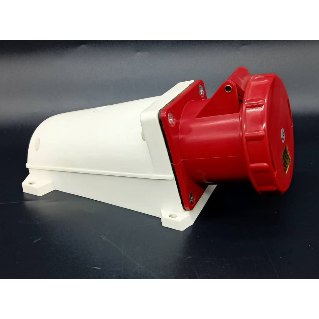 63A 4P INDUSTRIAL WALL MOUNTED SOCKET IP67 #STOCK CLEARANCE #LELONG ...