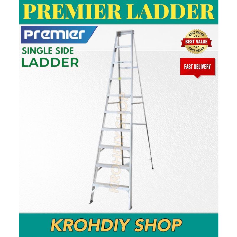 PREMIER SINGLE SIDED LADDER / TANGGA LIPAT SINGLE SLIDE (3319-3325 ...