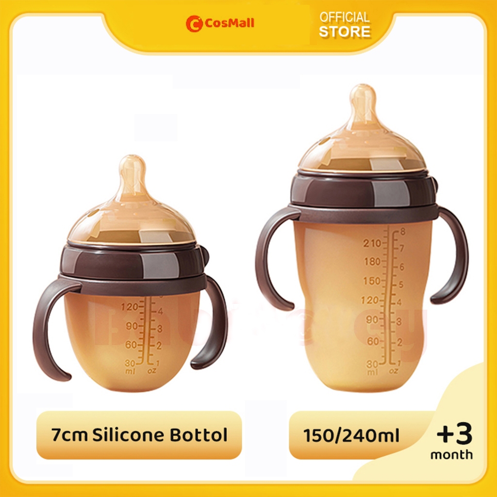 Botol silikon bayi Comotomo Botol olile Botol susu semulajadi dengan ...