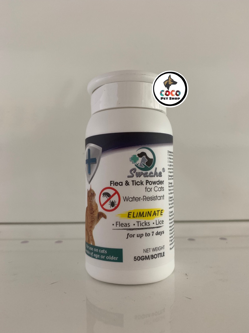 Swache Flea & Tick Powder for Cats | Serbuk Hilang Kutu Kucing (50g ...