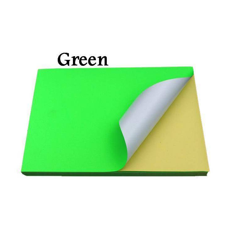 Fluorescent Color Sticker Paper A4 Size | Shopee Malaysia