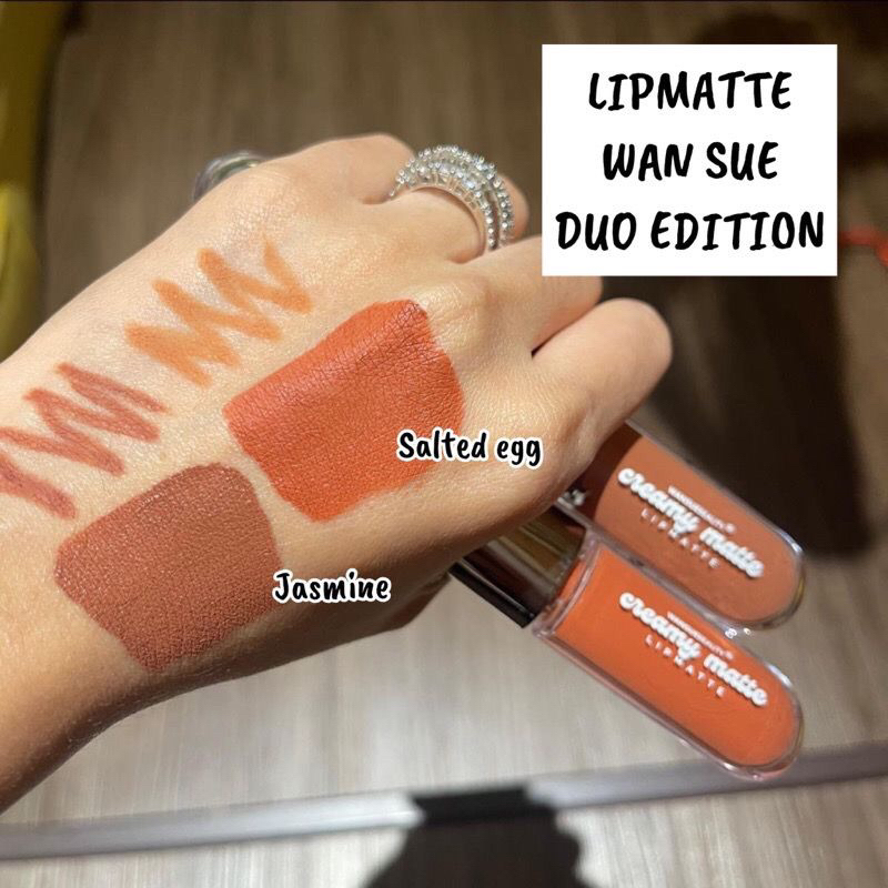WANSUE LIPMATTE DUO EDITION salted egg / jasmine ( wansue beauty ...
