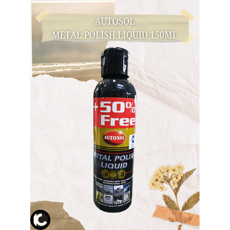 AUTOSOL METAL POLISH LIQUID 100ML FREE 50ML (MADE IN GEREMANY) | Shopee ...