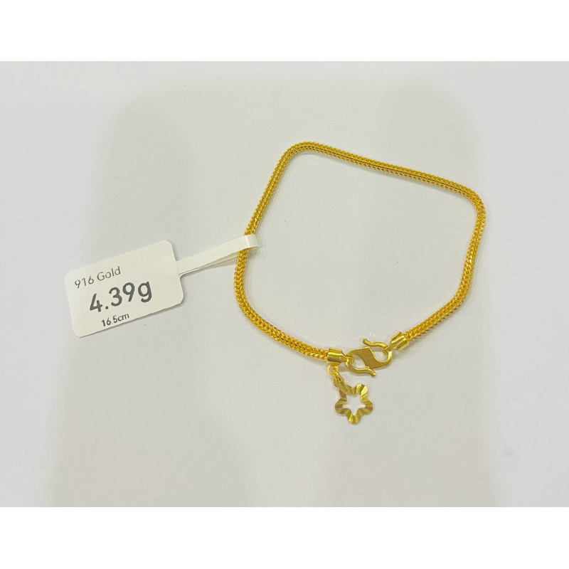 Youloong Rantai/Gelang tangan Pandora EMAS916/ 916Gold Pandora bracelet ...