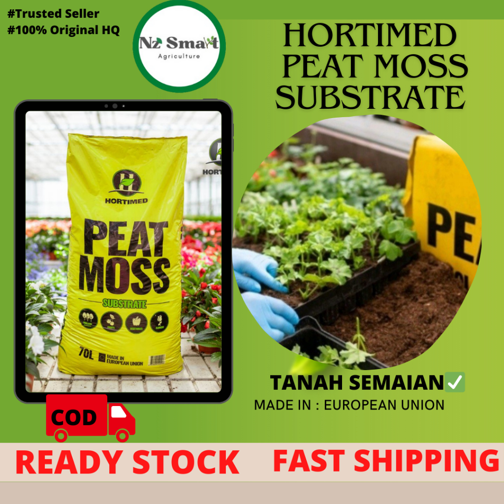 1KG Tanah Semaian HORTIMED 💥 | Peat Moss| Tanah tanaman Murah ...