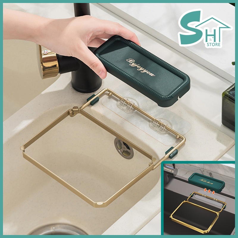 Kitchen Sink Strainer Drain Filter Rack Foldable Strainer Basket ...