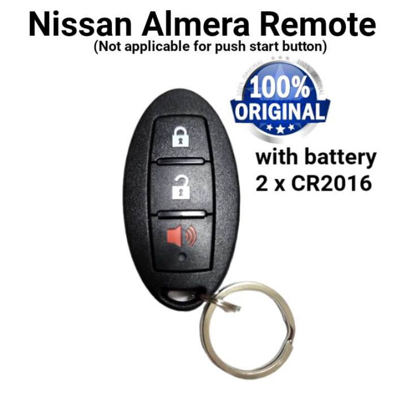 Nissan Almera Livina Original Remote with battery | Shopee Malaysia