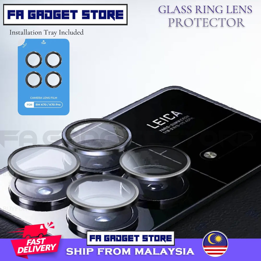 POCO F6 Pro | F6 | M6 Pro 5G | X6 Pro | C65 | F5 | X5 Pro 5G Camera Lens Ring Tempered Glass ...