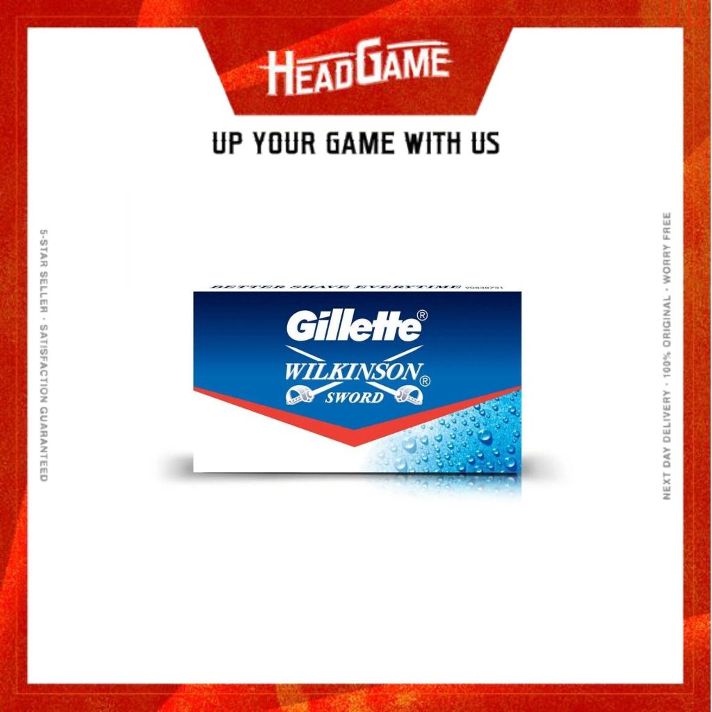 Gillette Wilkinson Sword 100 Blades Double Edge Safety Razor | Shopee ...