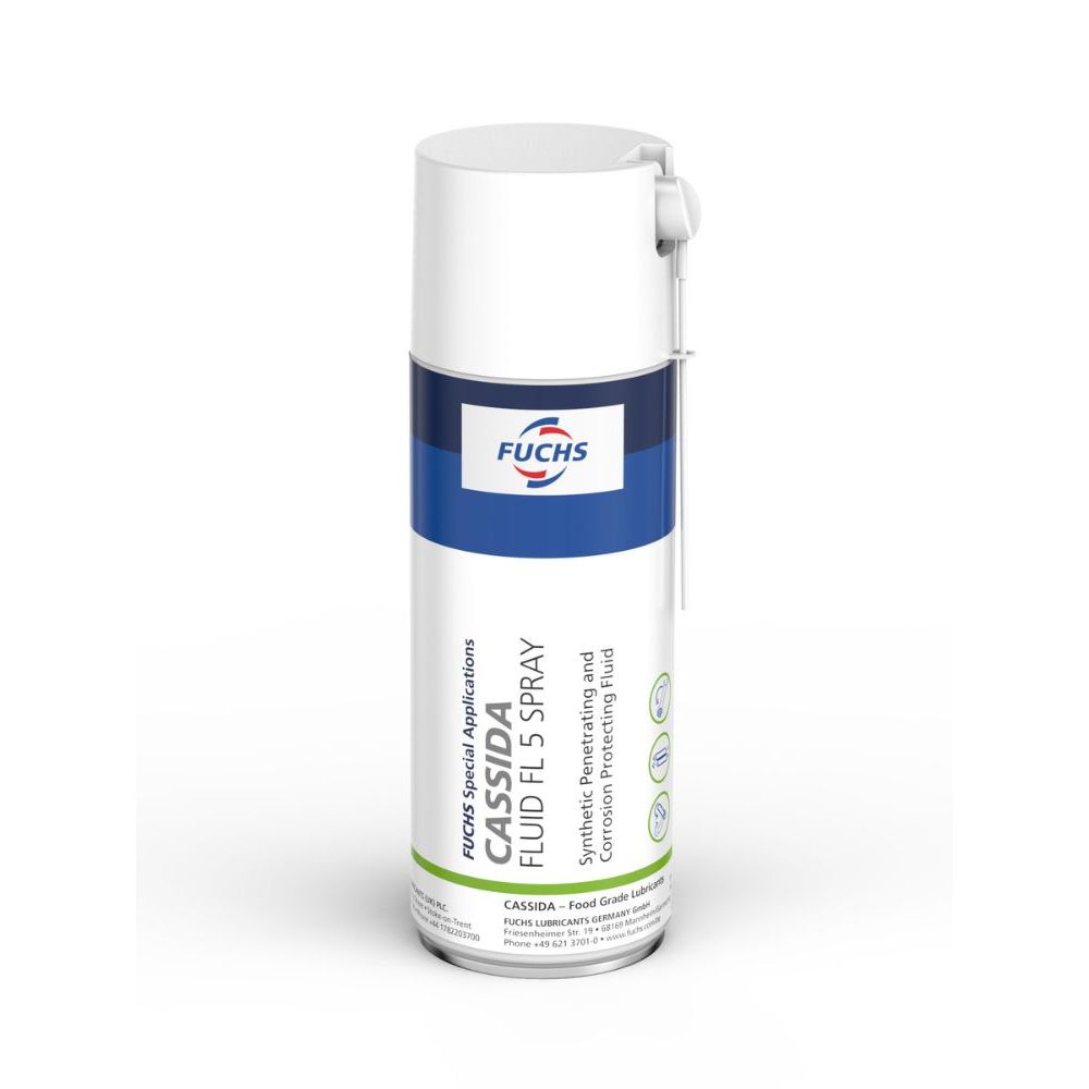 FUCHS Cassida Fluid FL 5 Spray (Foodgrade Lubricant) - Carton / 400ml ...