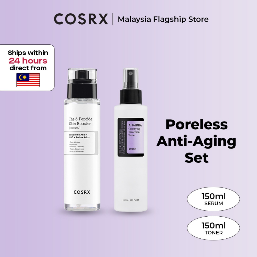 COSRX Poreless Anti-Aging Set [ COSRX The 6 Peptide Skin Booster Serum ...