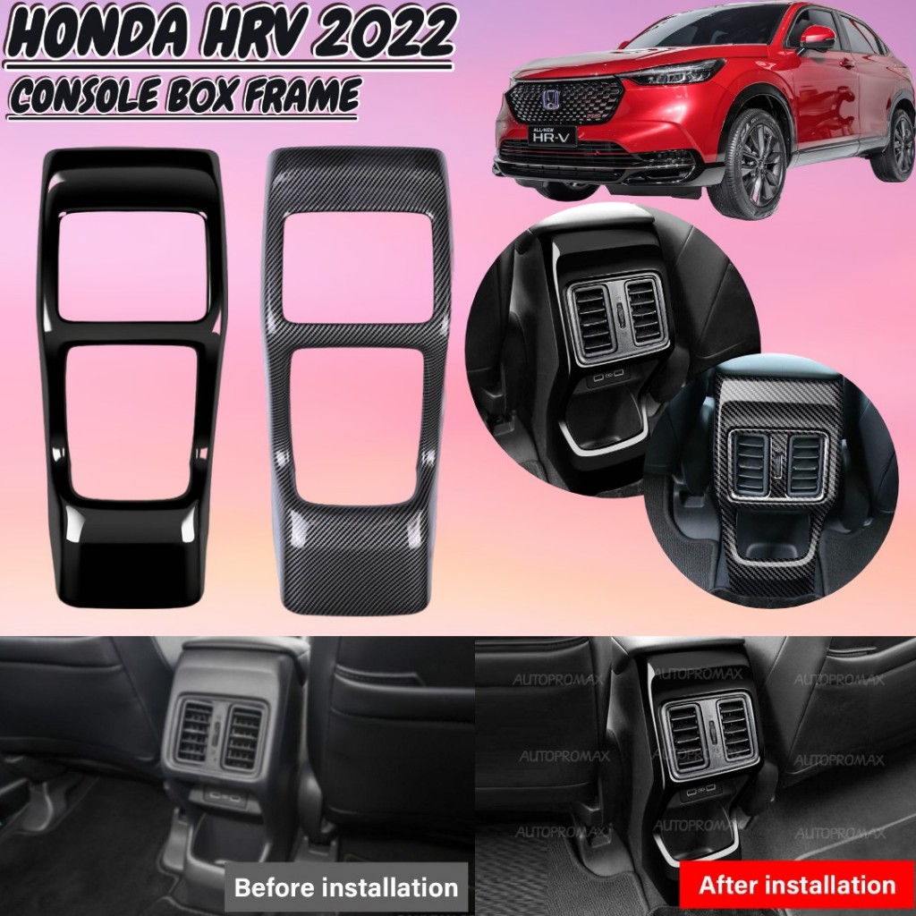 AUTOPROMAX HONDA HRV 2022 NEW FACELIFT CARBON FIBER CONSOLE BOX FRAME ...