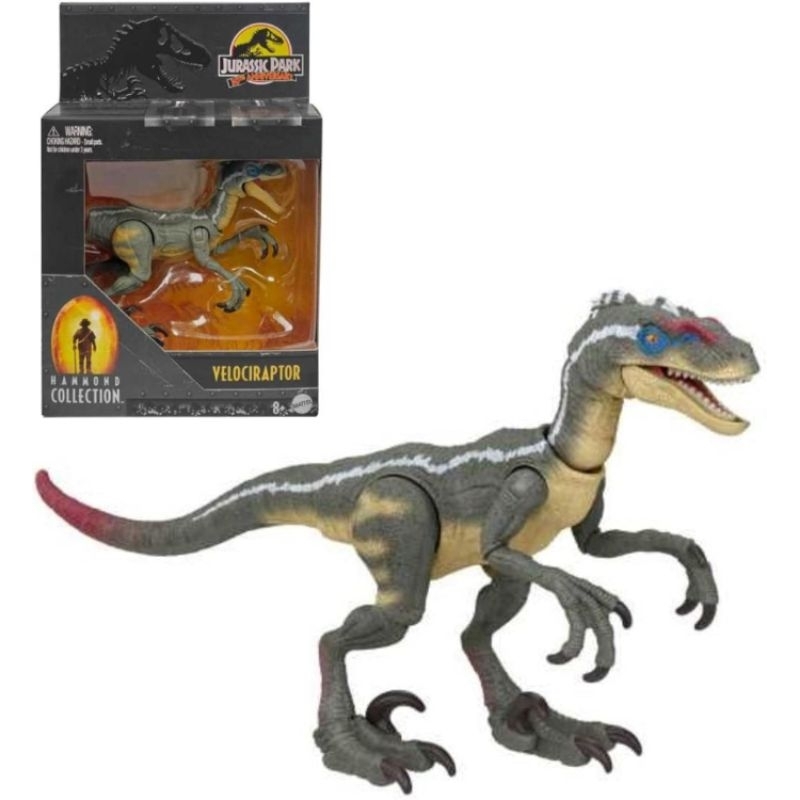 Mattel Jurassic World Hammond Collection Velociraptor (Jurassic Park 3 ...