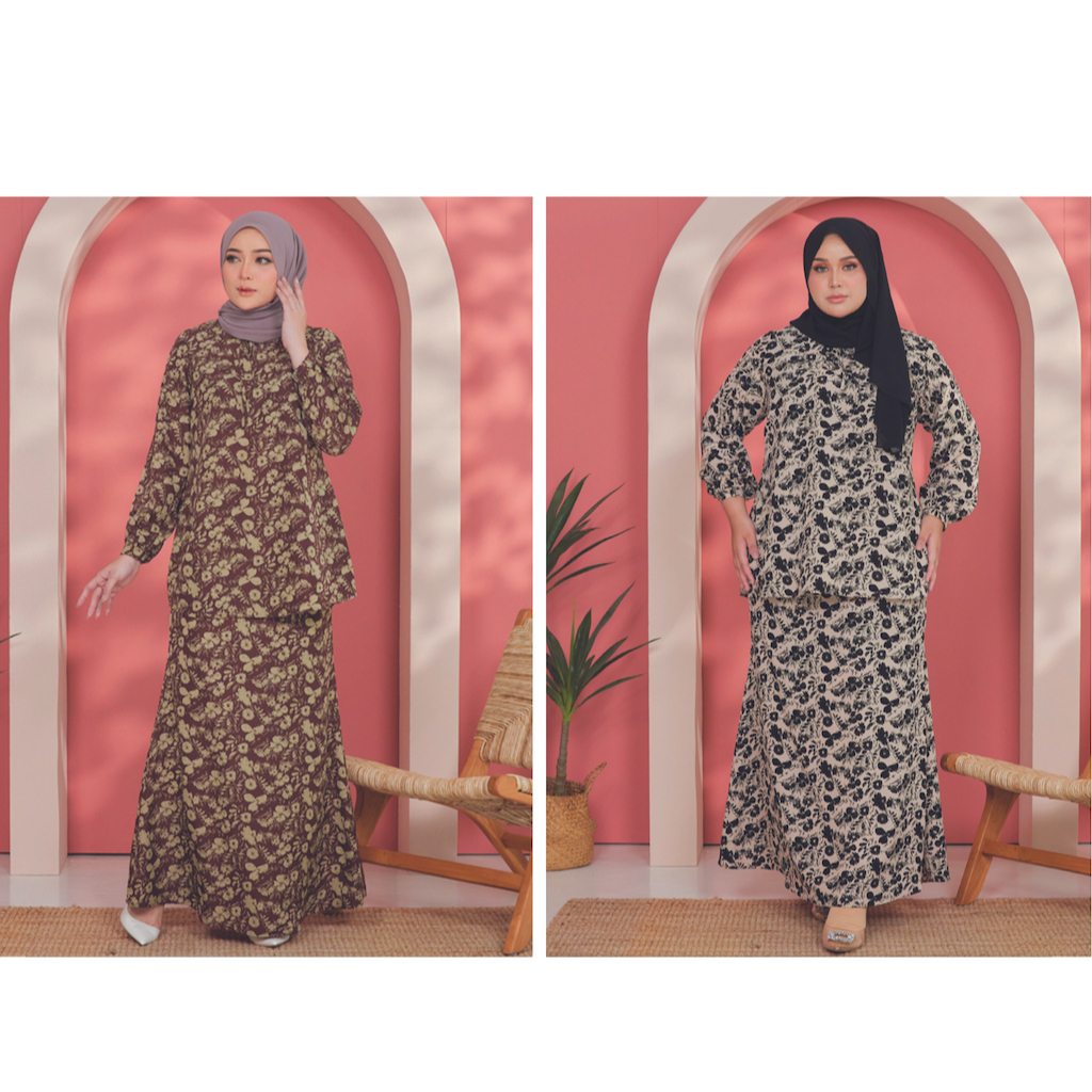 Youwearmodesty Baju Kurung Moden Plus Size, Clara Baju Kurung Mermaid Skirt Plus Size Set, Baju ...