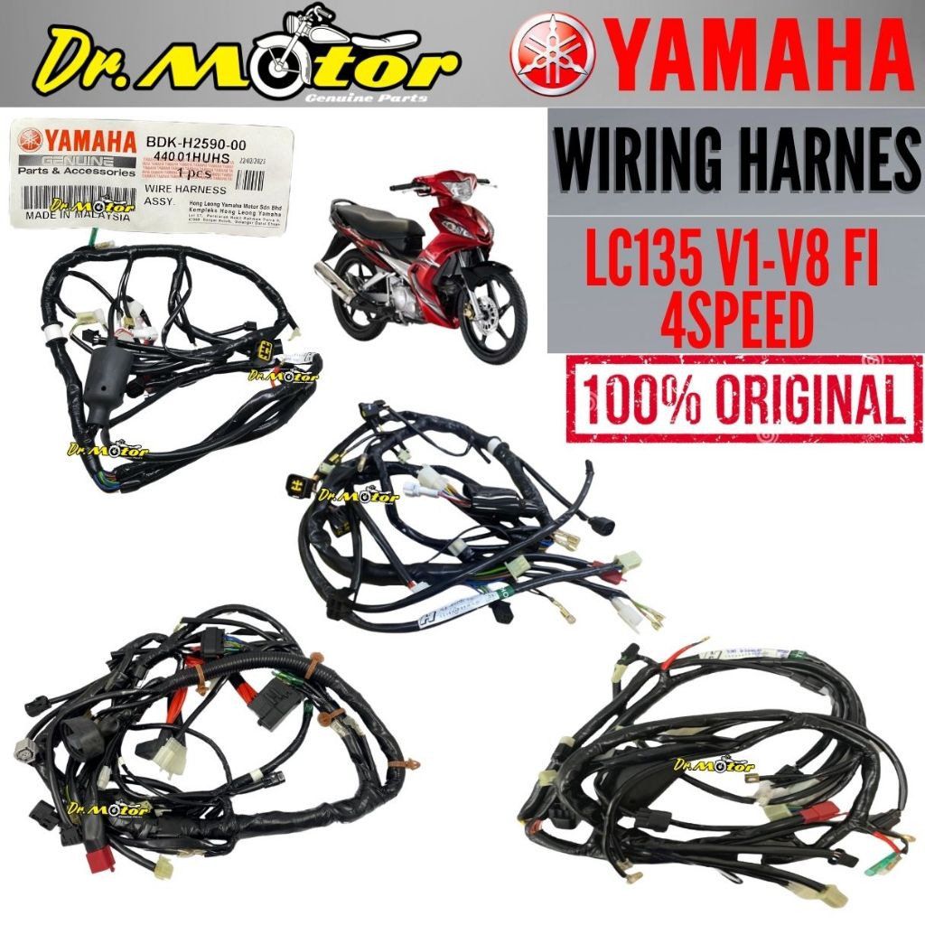 LC135 V1-V8 FI 1S8 55D LC 135 WIRING HARNESS WIRE BODY WAYARING WAYAR ...