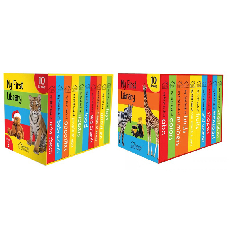 [Littlebookz] My First Library : Boxset of 10 Board Books for Kids ...
