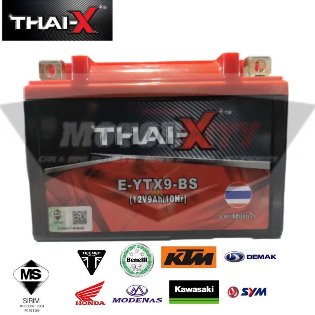 YTX9-BS BATTERY THAI-X GEL TECHNOLOGY SIRIM CERTIFIED HIGH POWER ...