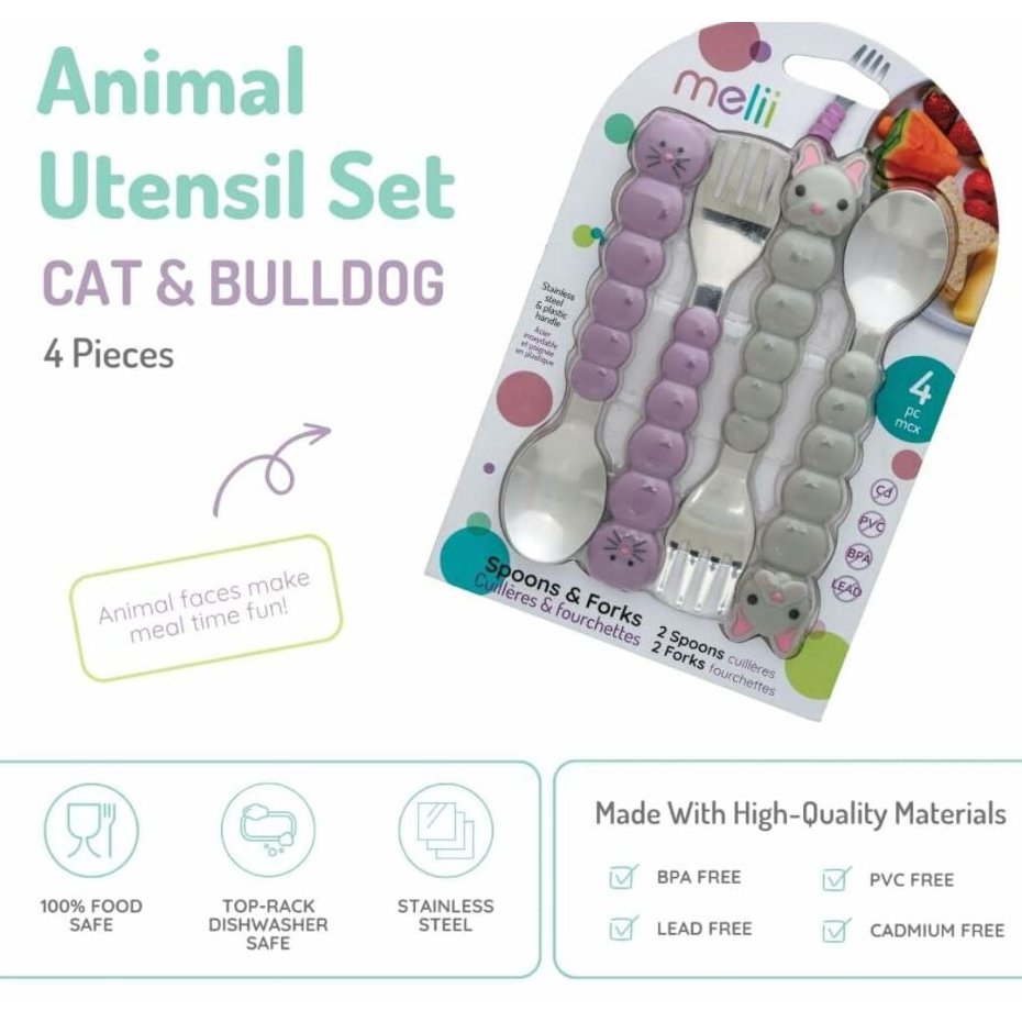 Melii Fork & Spoon Set(4pcs/set) | Shopee Malaysia