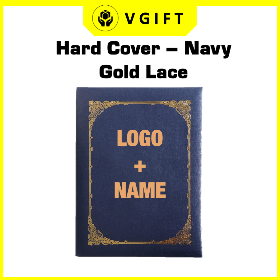 [ 50PCS ] + PRINTING A4 Certificate Holder Hard Cover with Gold Border ...