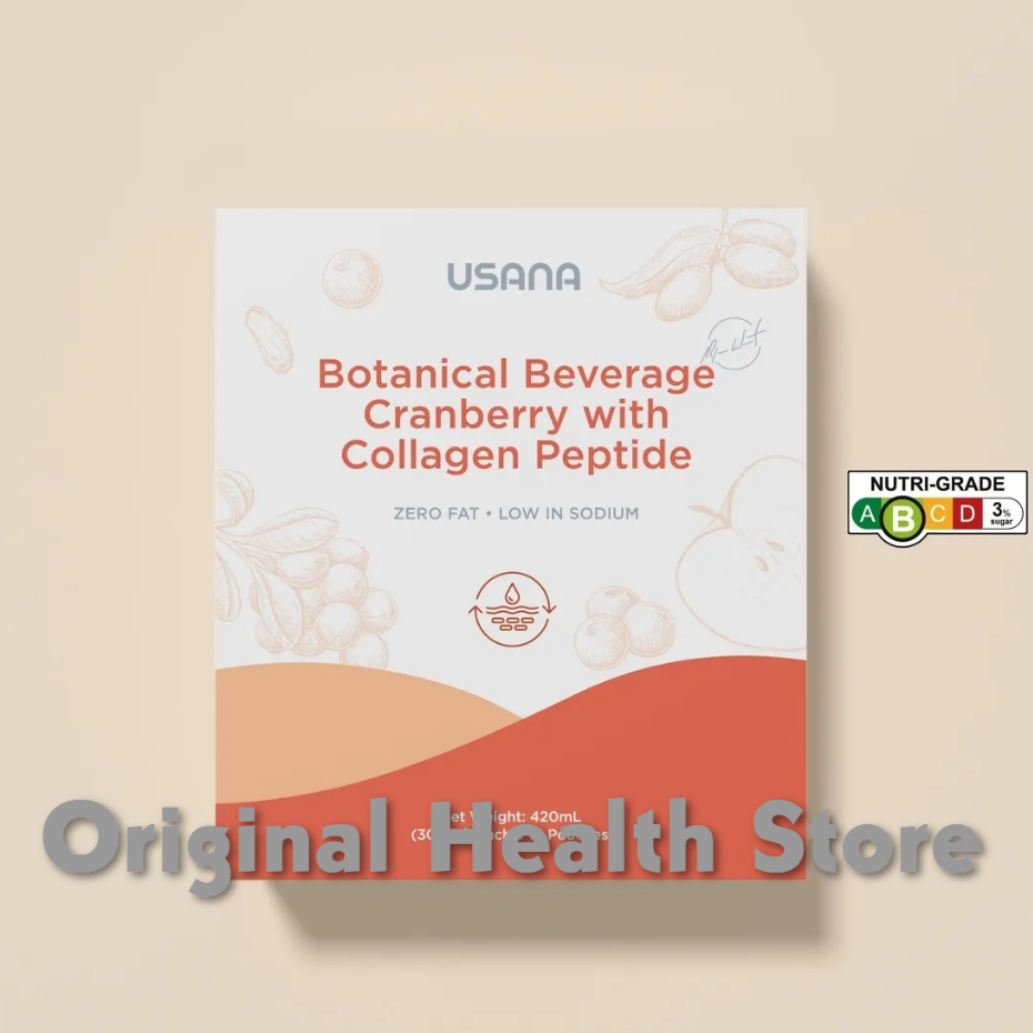 Original Genuine USANA Botanical Bev Cranberry w/Collagen Twin Pack ...