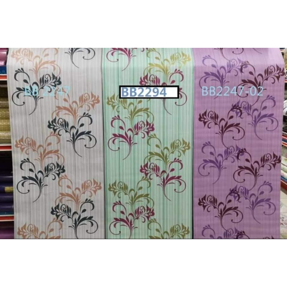 KYK Wallpaper Sticker Kertas Didning Corak Keladi 2D WP 15 New design ...