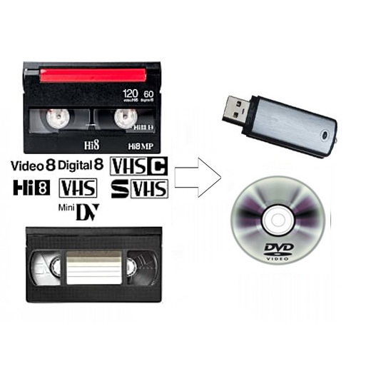 Digitalise Hi8 8MM video tape convert transfer copy to DVD USB pendrive ...