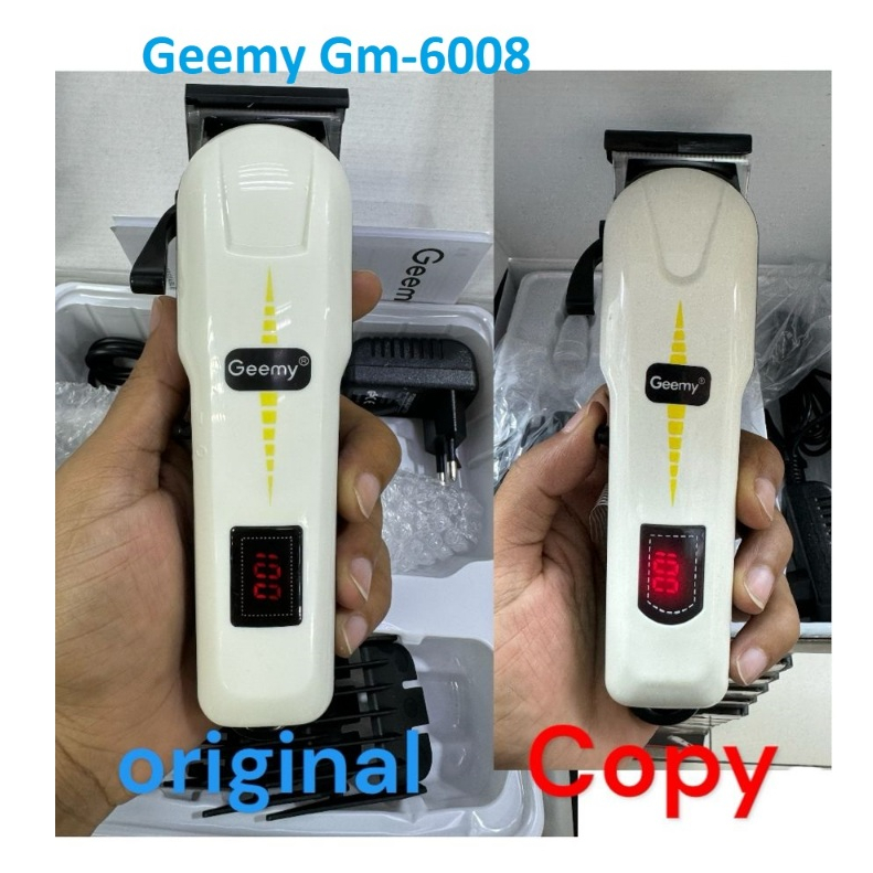 Geemy Gm6008 Rechargeable Hair Clipper and Trimmers cordless Hair ...