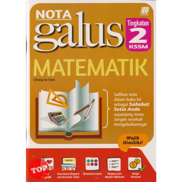 [TOPBOOKS Sasbadi] Nota Galus Matematik Tingkatan 2 KSSM (2024 ...