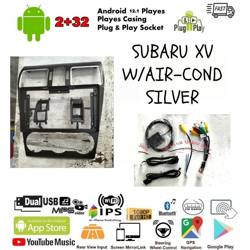 Subaru Forester / XV 2013-2019 (Frame Air-Cond in Silver) 9 INCH ...