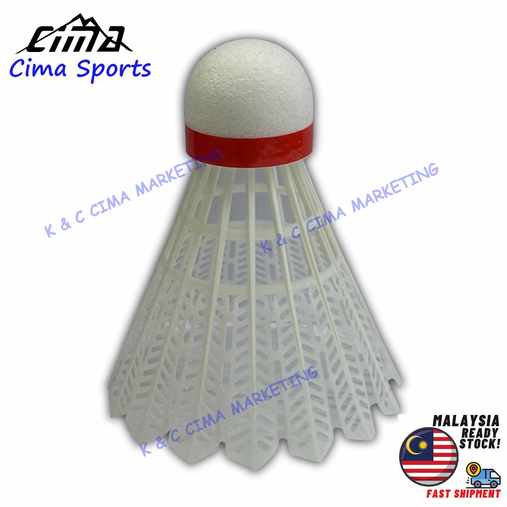 Cima Nylon Plastic shuttlecock 500 Foam Base Cork (6 pcs) | Shopee Malaysia