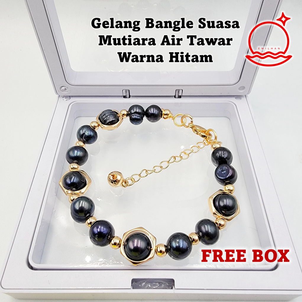 Gelang Bangle Mutiara Hitam Sabah Exclusive Collection | Shopee Malaysia