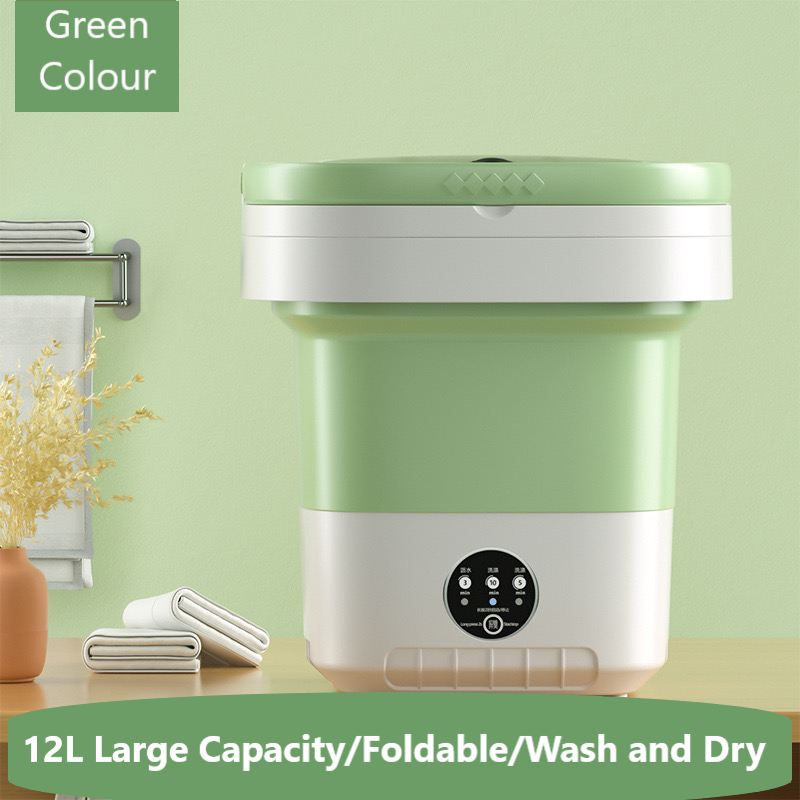 Small Portable Folding Washing Machine Automatic Personal Rotating ...