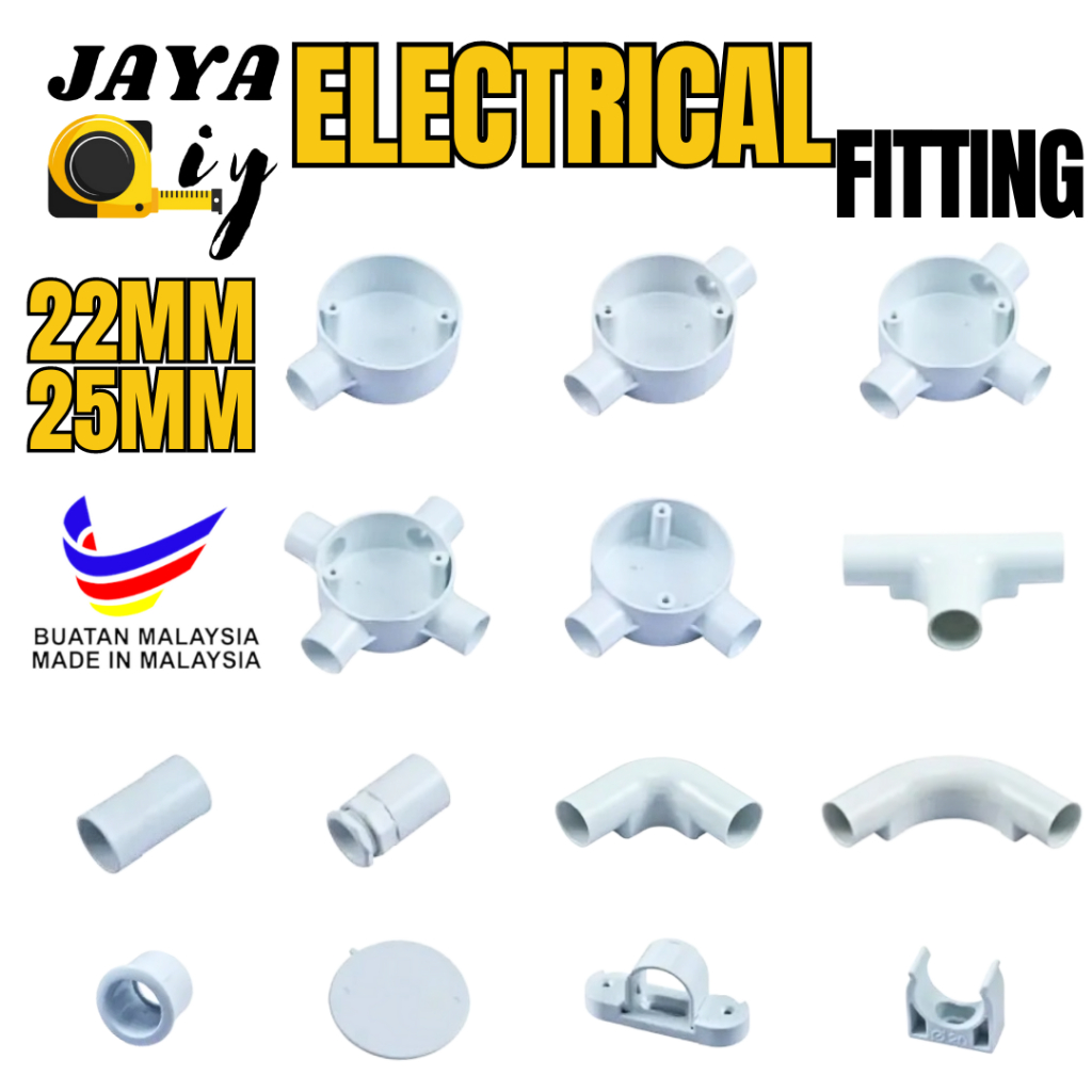 1PCS PVC ELECTRICAL Conduit Pipe Fitting Accessories 20mm 25mm 1 2 3 4 ...