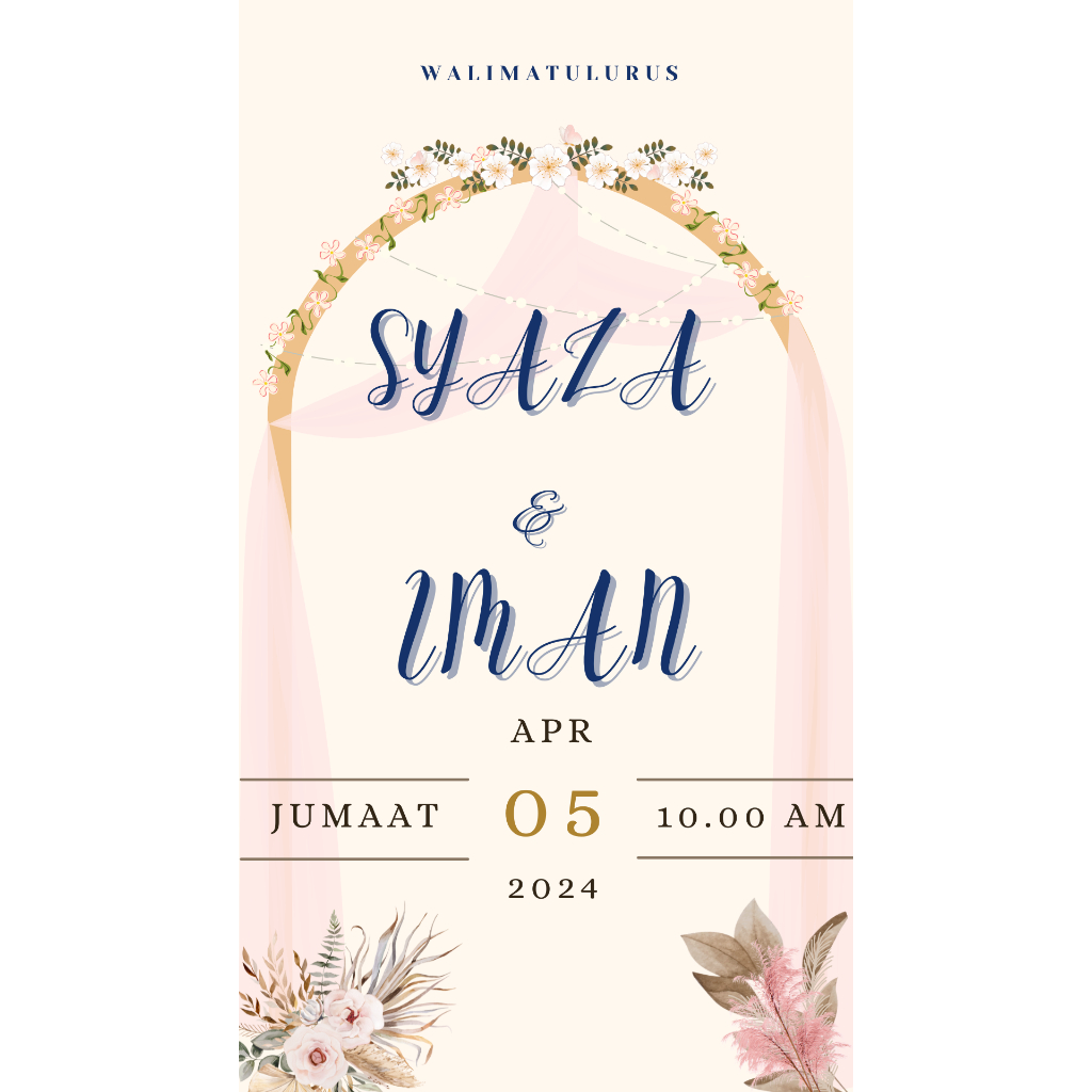 Kad Kahwin Digital | Wedding Card Digital | E-card Invitation | Kad ...