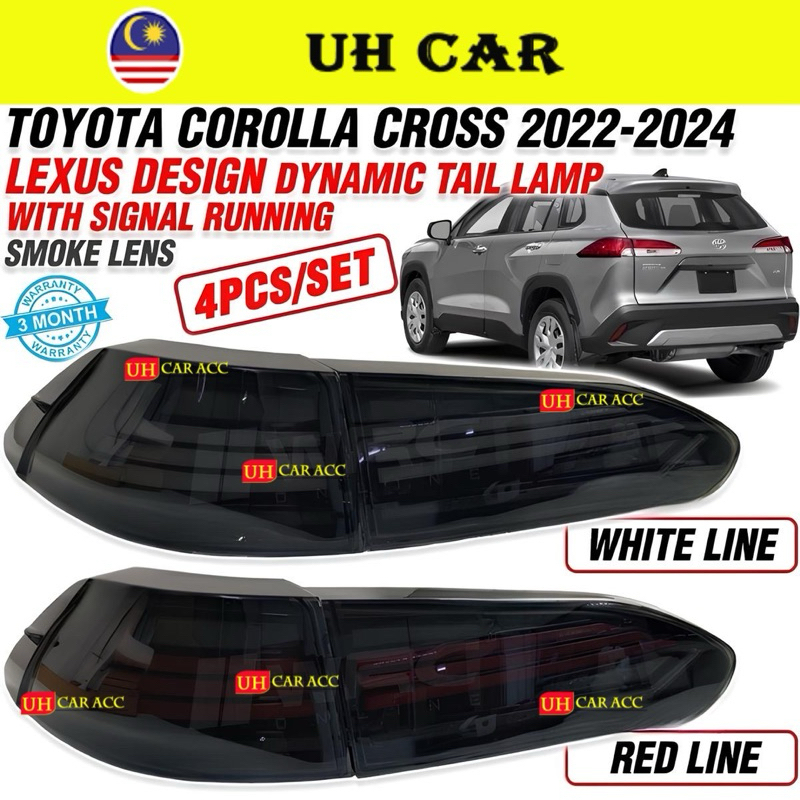 (LEXUS DESIGN) Toyota Corolla Cross 2022-2024 Dynamic Led Tail Lamp ...