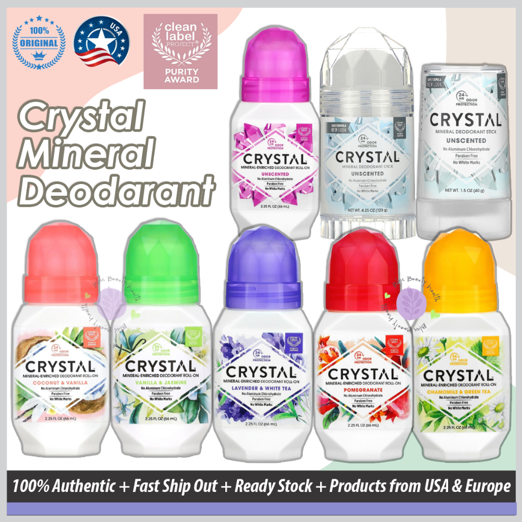 Crystal Body Deodorant Mineral Deodorant Stick l USA Product Mineral ...