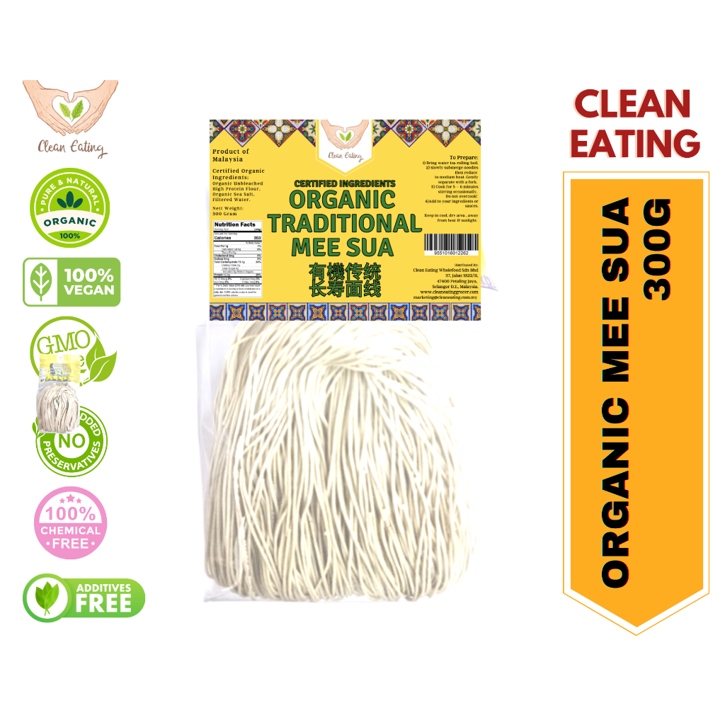 Clean Eating Organic Mee Sua Noodle (Original) 300g | Shopee Malaysia