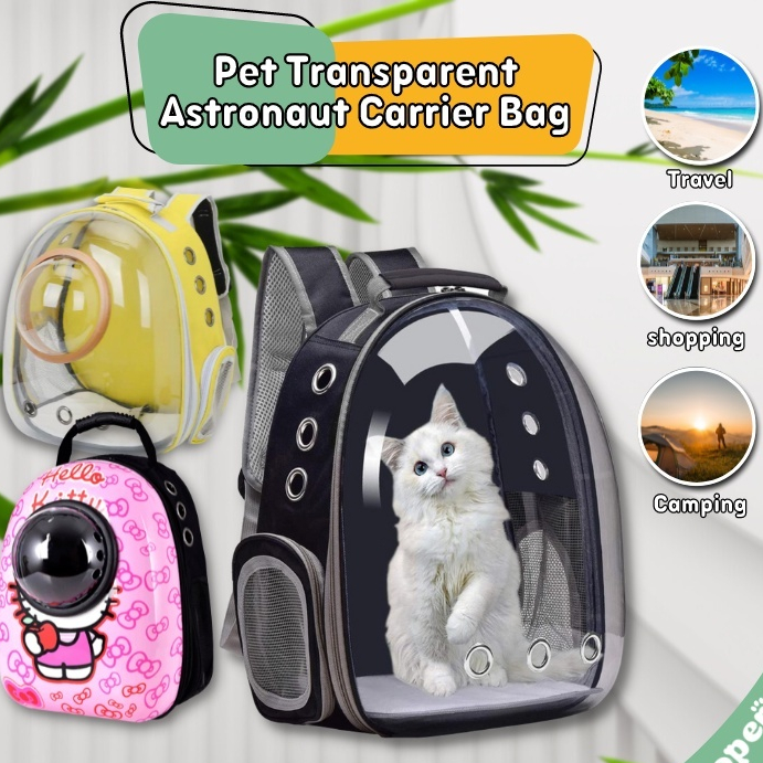 Pet Carrier Beg Kucing Cat Backpack Cat Bag Carrier Bag Kucing Murah ...