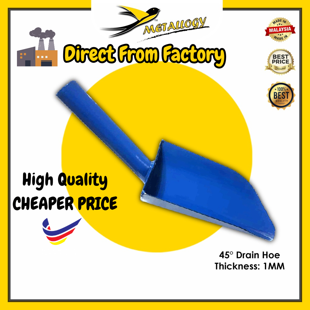 Metallogy Heavy Duty 45° & 90° Drain Shovel/ Ditch Shovel/ Drain ...