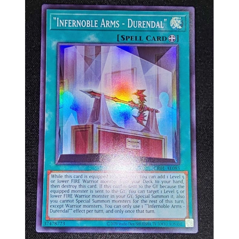 YUGIOH CR01-AES14 Infernoble Arms - Durendal [SER] | Shopee Malaysia