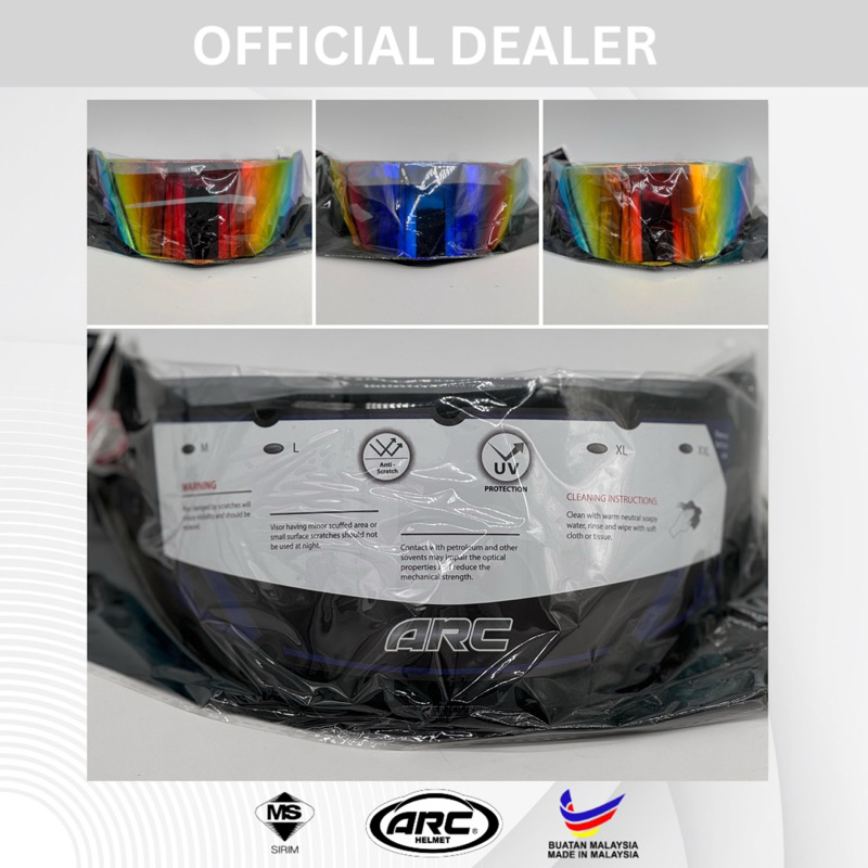Visor ARC Raptor Full Face | Shopee Malaysia
