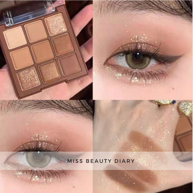 【ReadyStock】9色眼影盘9 Color Eyeshadow Palette Makeup Eyeshadow Palette ...