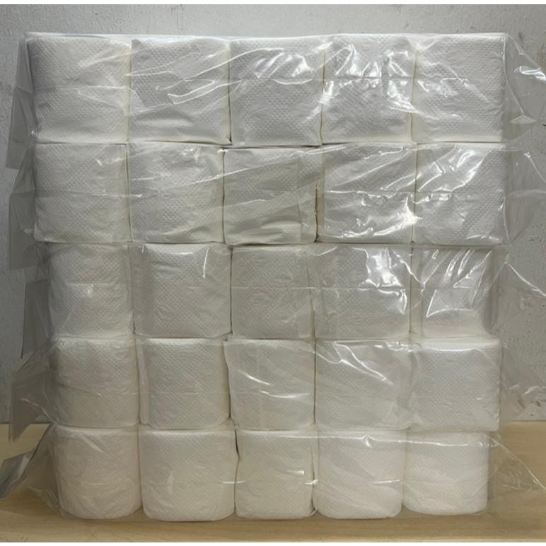 (100 ROLLS/ONE BUNDLE) 2-Ply Soft Toilet Roll Tissue Pulp (20,000 ...