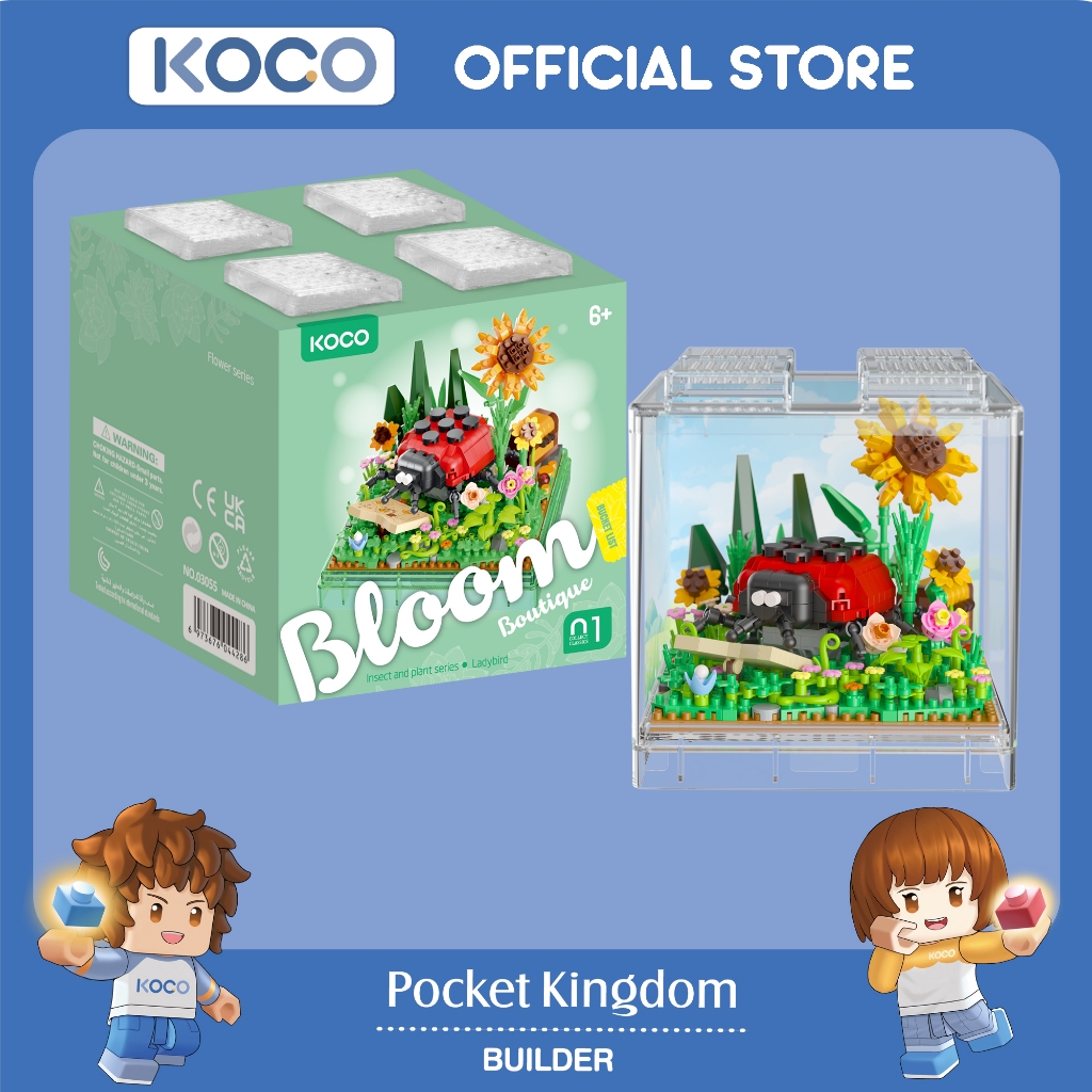KOCO Insect and Plant Ladybird With Case 659pcs (KC03055) Micro Mini ...