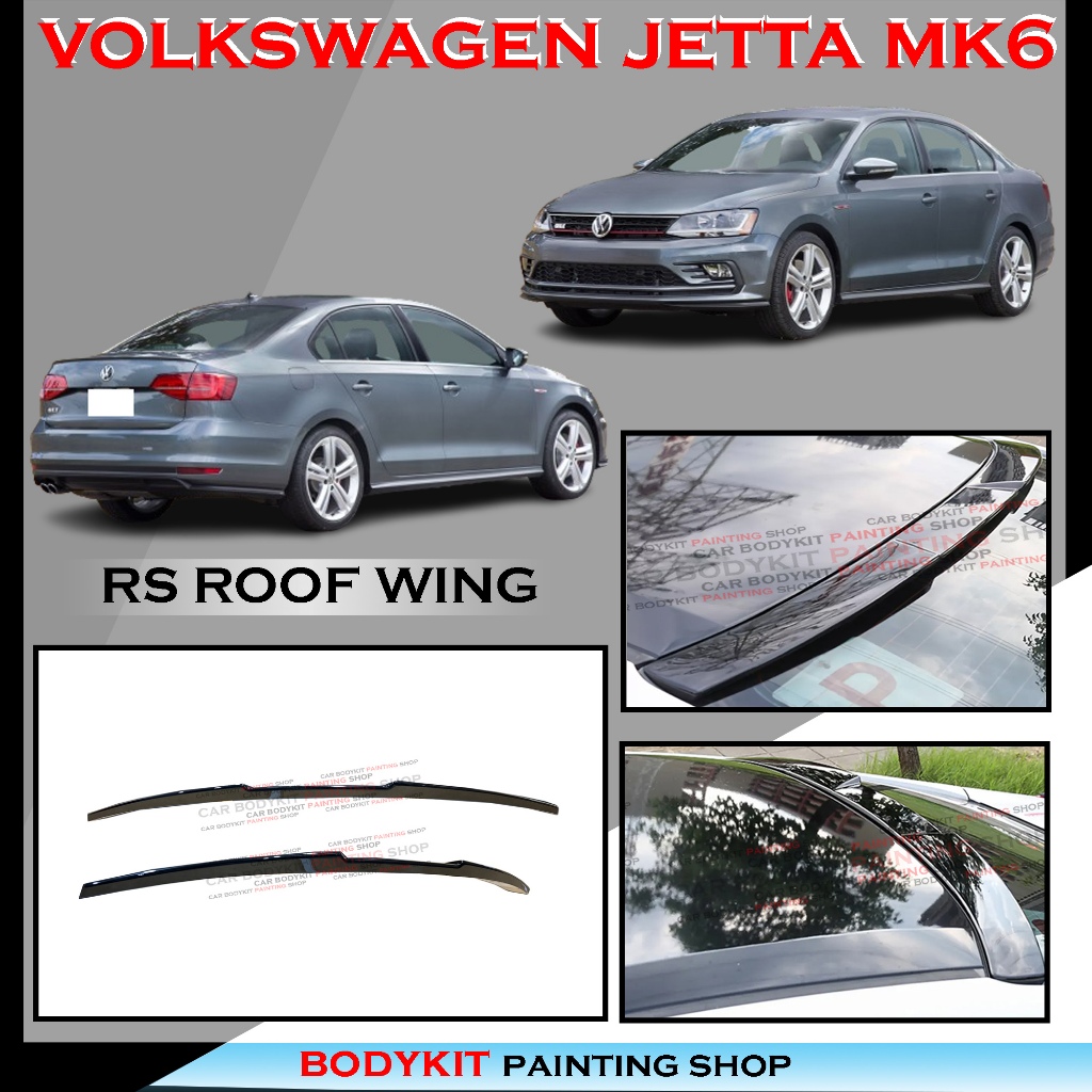 VOLKSWAGEN JETTA MK6 2012-2018 RS STYLE REAR ROOF SPOILER ROOF WING LIP ...